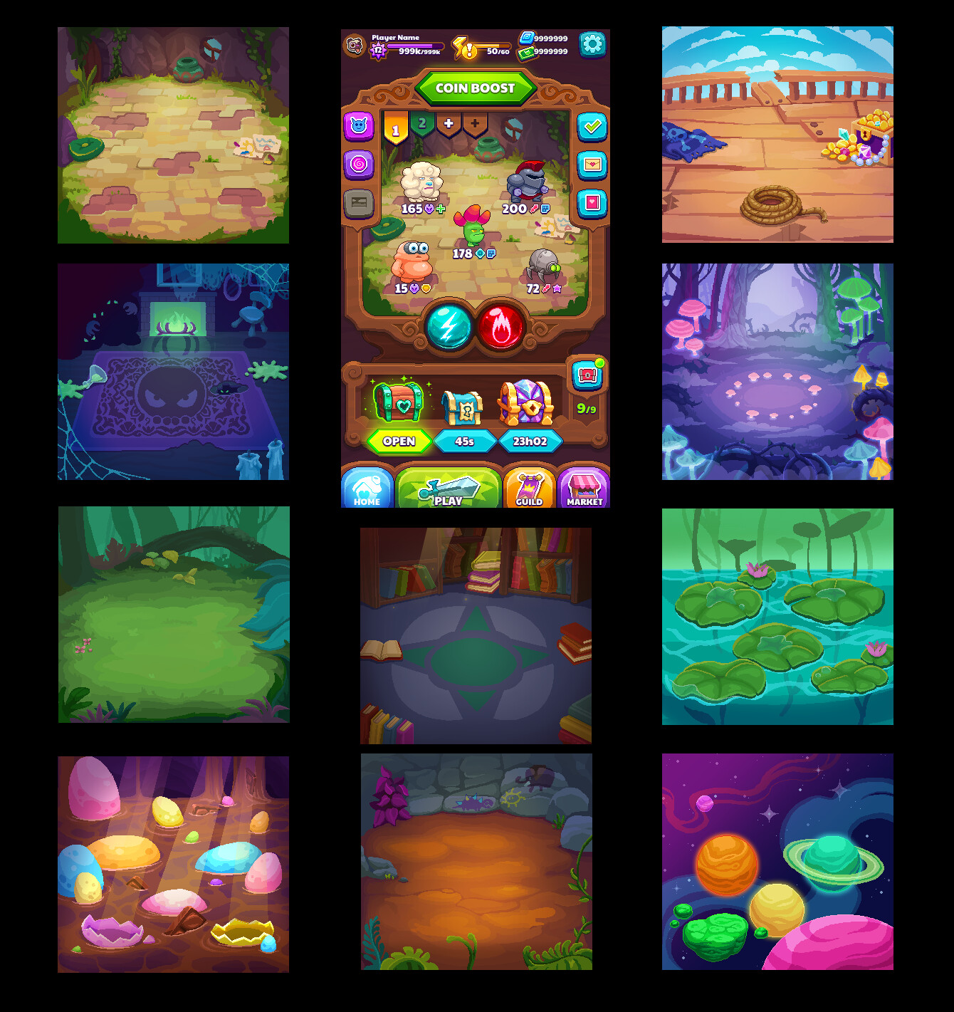 ArtStation - Pixelings Home screen Backgrounds