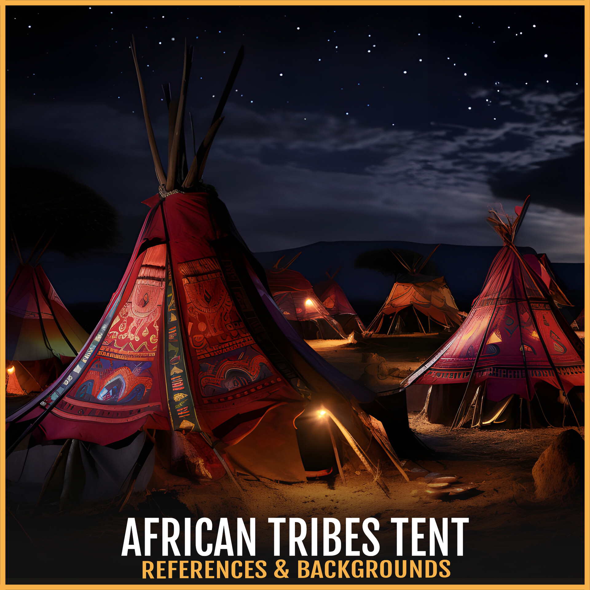 ArtStation - 303 African Tribes Tent