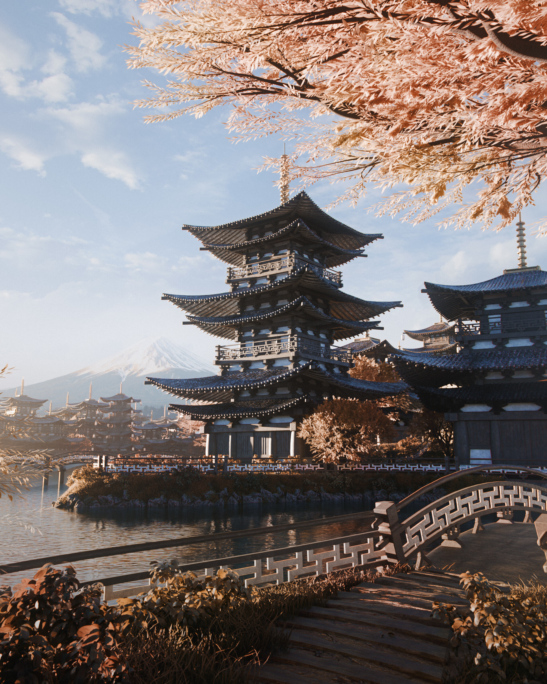 ArtStation - Gentle Garden - Fall