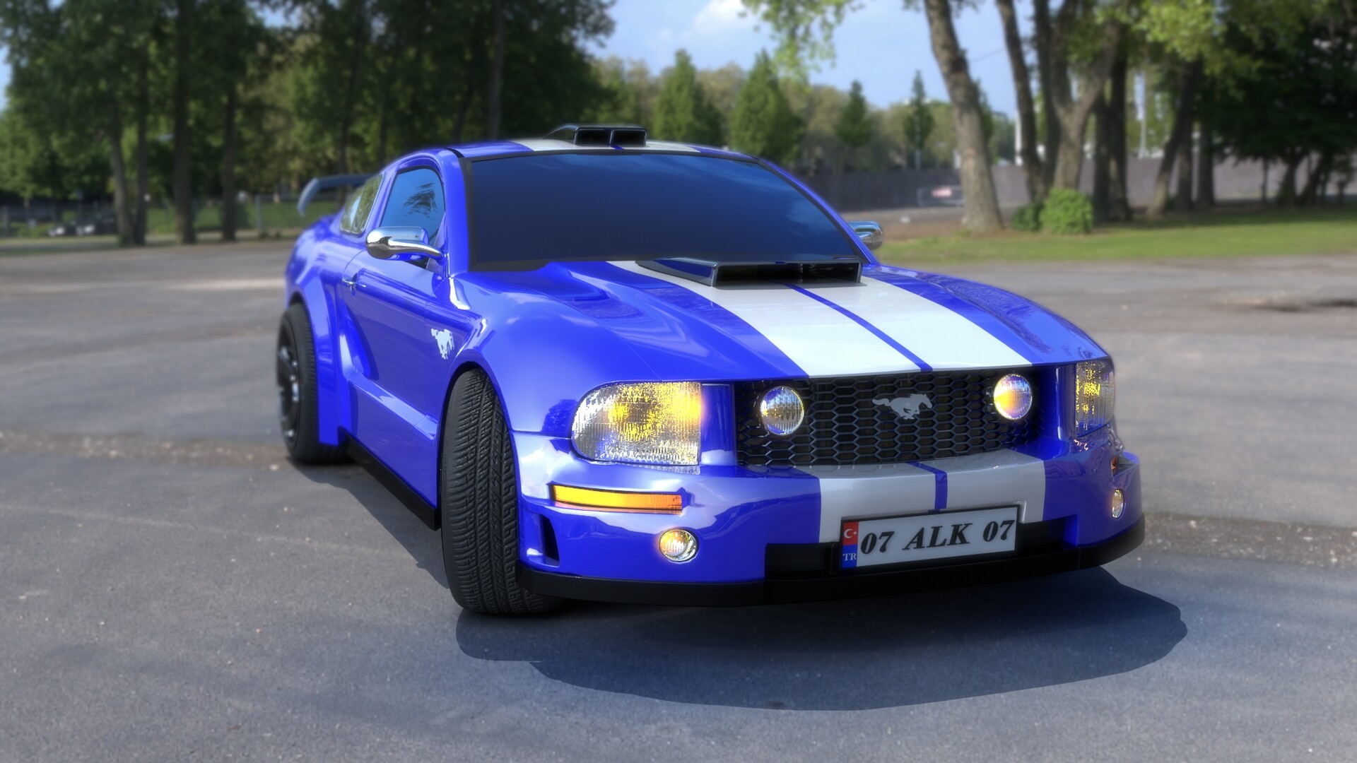 ArtStation - 3ds Max Modelling - Mustang (2017)