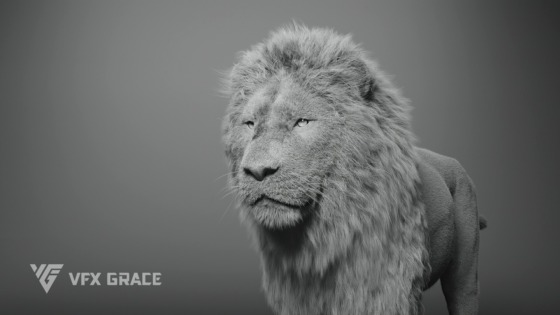 VFX models - Lion - MAYA Character Asset
