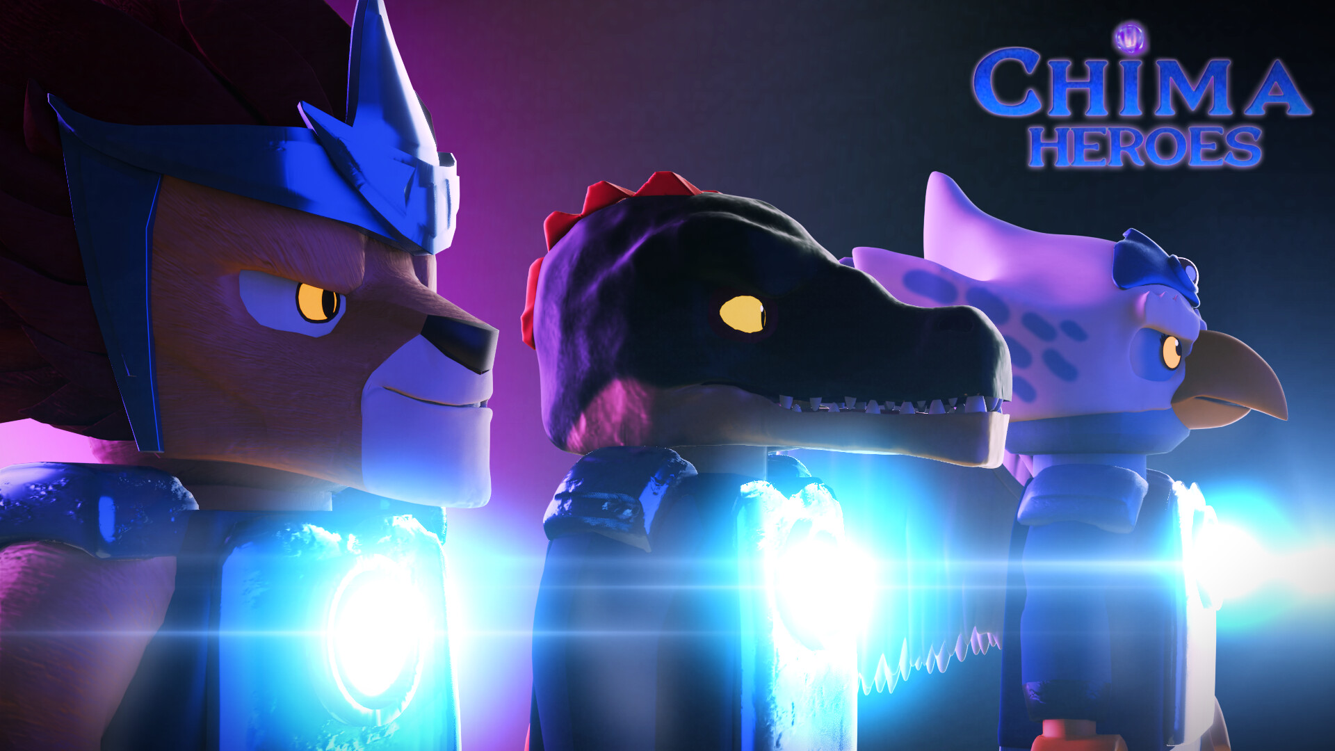 ArtStation - Laval, Eris and Cragger - Chima Heroes Trinity