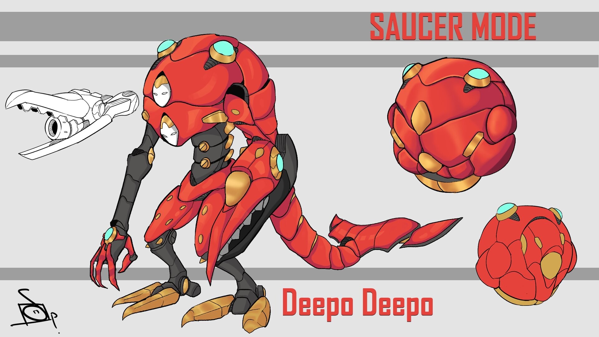 ArtStation - Character design Monster UFO