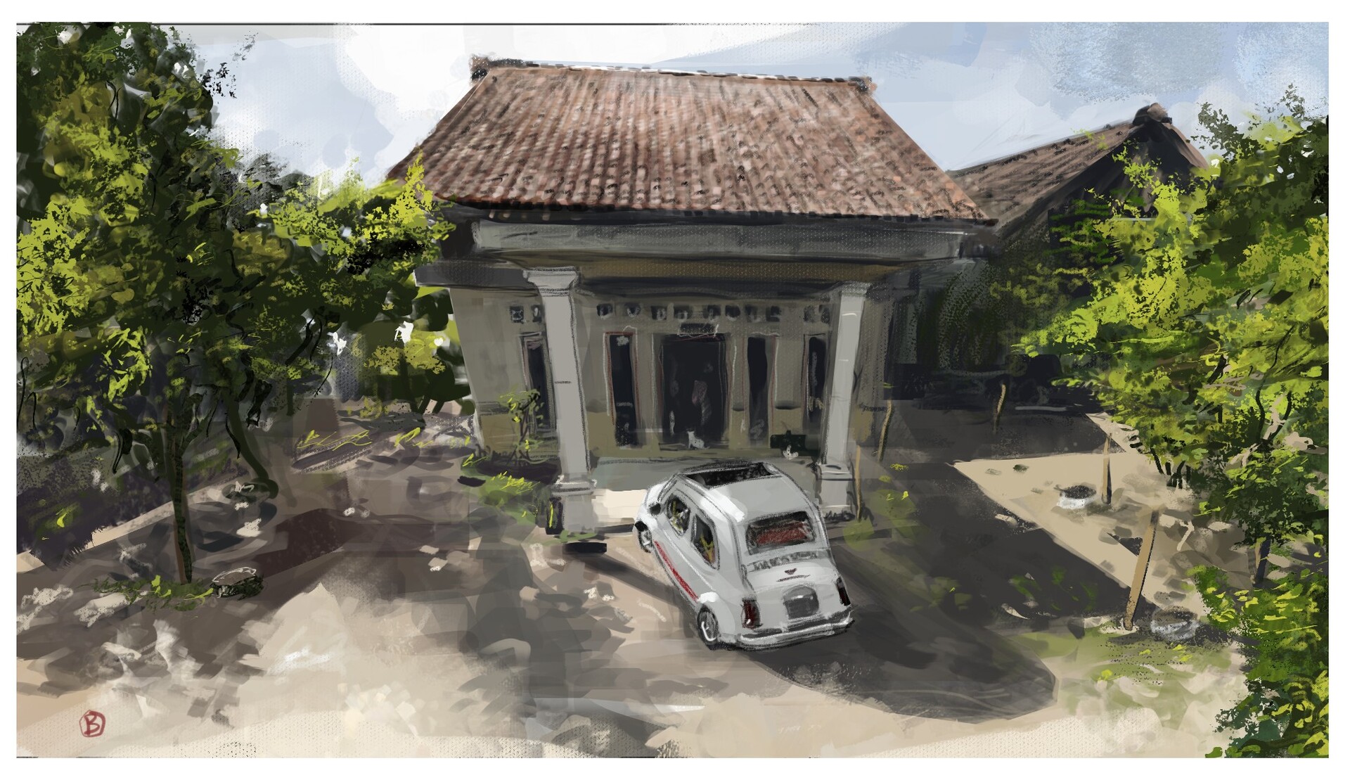 ArtStation - Quick Sketches. Virtual plein air.