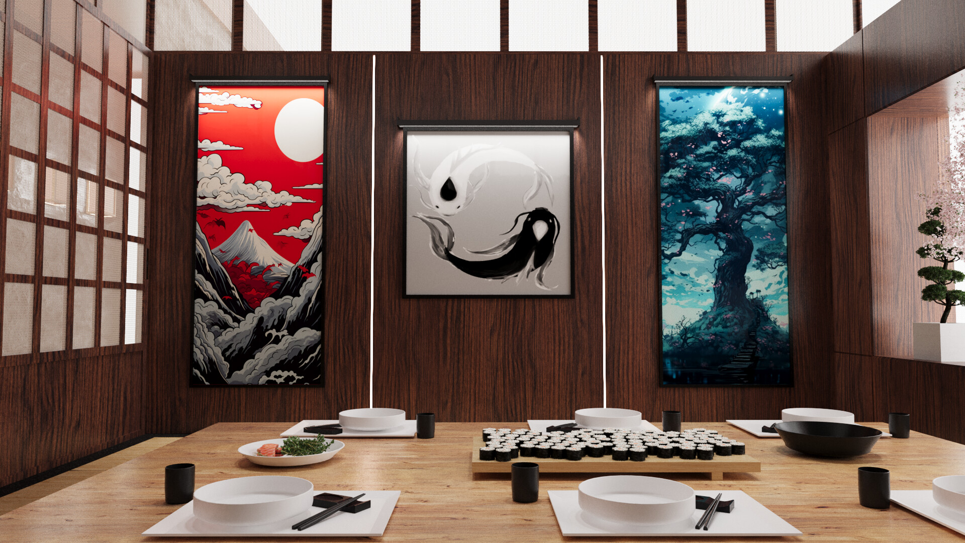 ArtStation - Private Japanese restaurant
