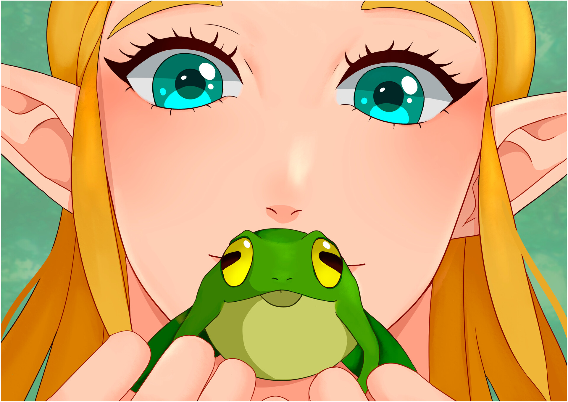 ArtStation - ZELDA AND FROG