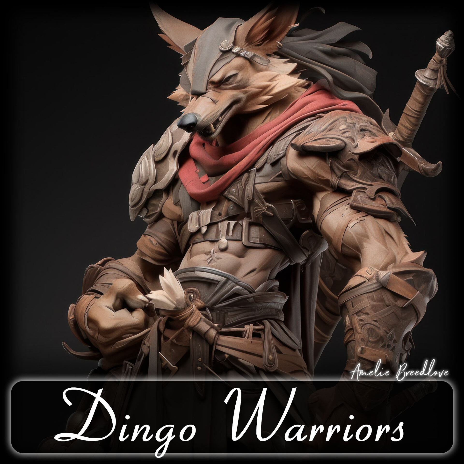 ArtStation - 200 Dingo Warriors Reference Pack | 4K | v.22
