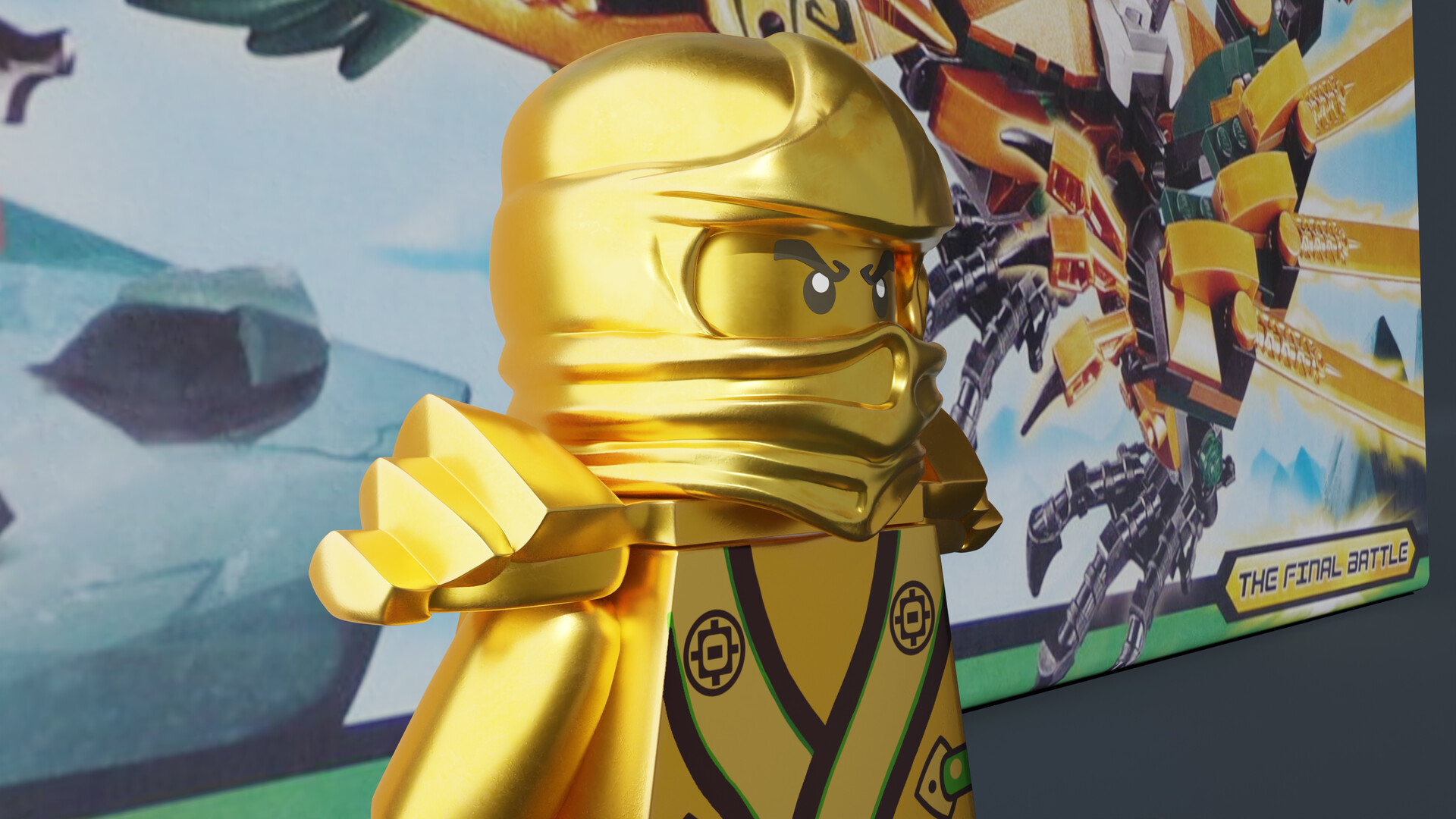 how to draw golden ninja