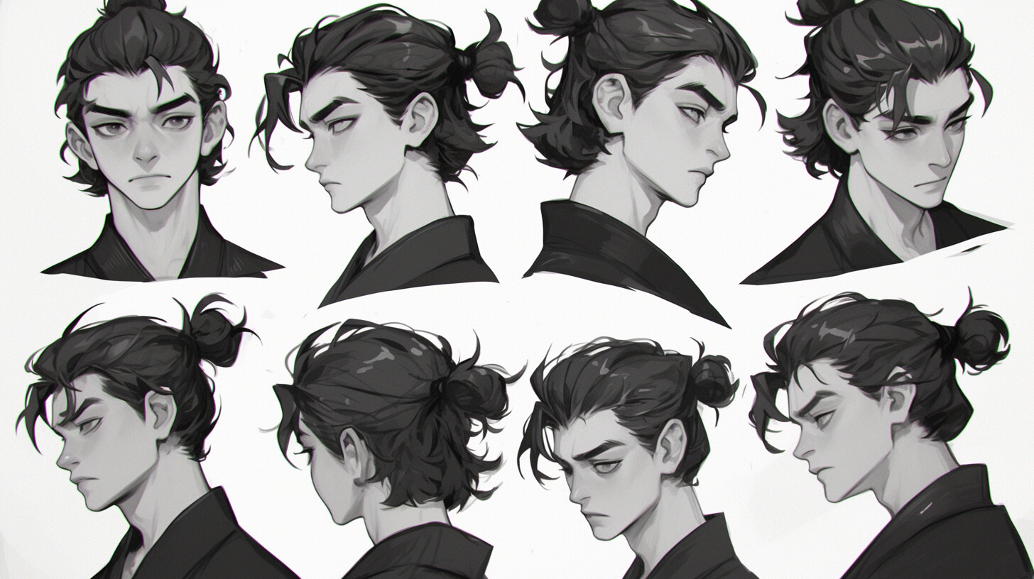 Concept Art - +340 Male Sketch Reference(4k) | Vol_02