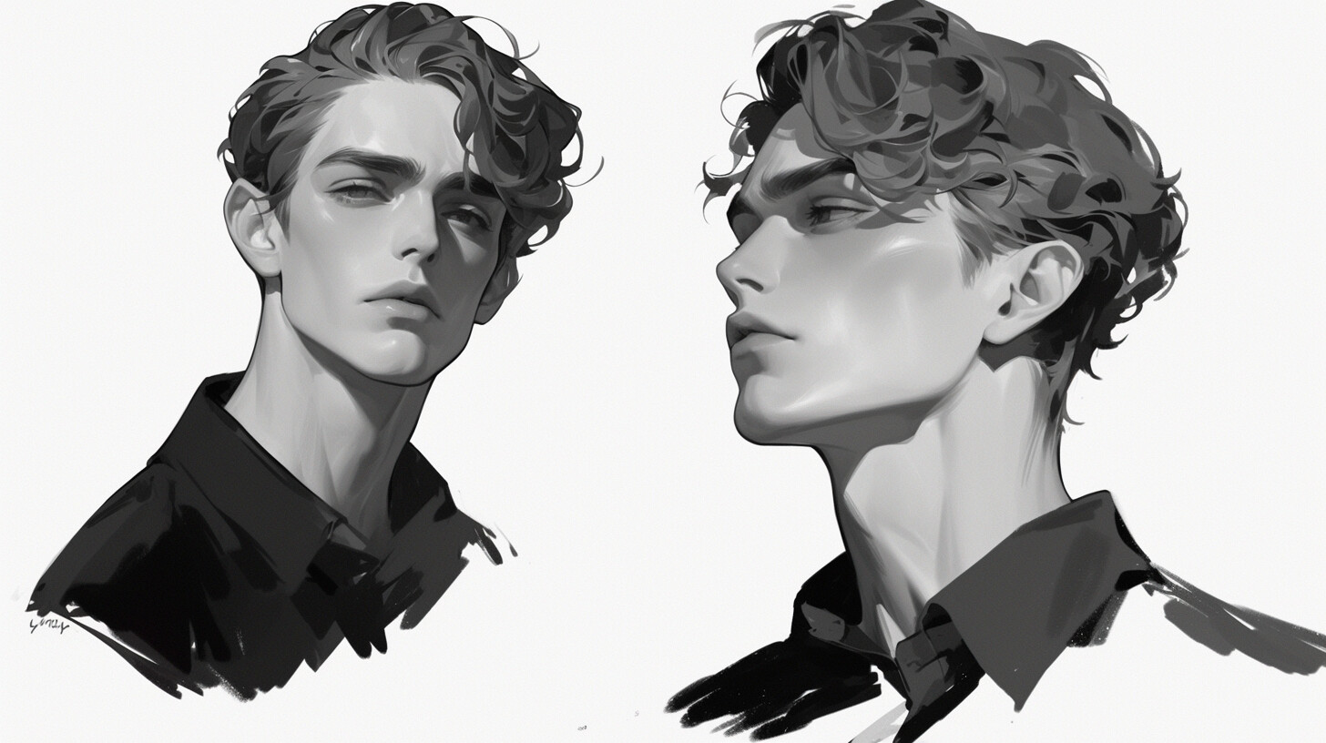 Concept Art - +340 Male Sketch Reference(4k) | Vol_02