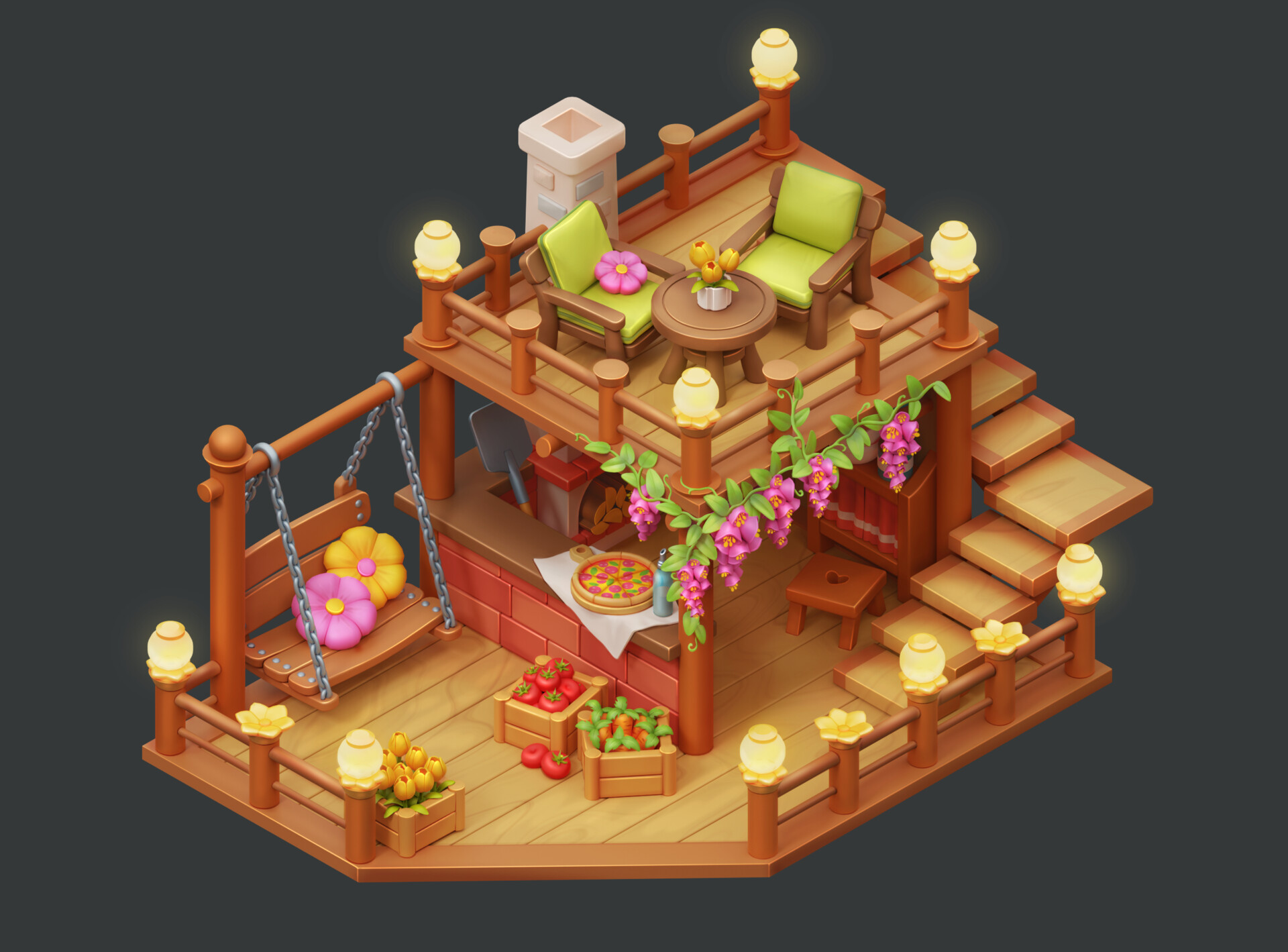 ArtStation - Casual summer terrace