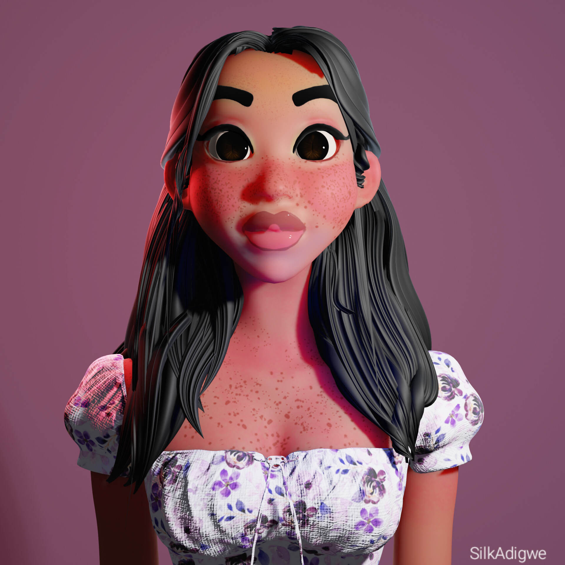 ArtStation - Introverted Girl.