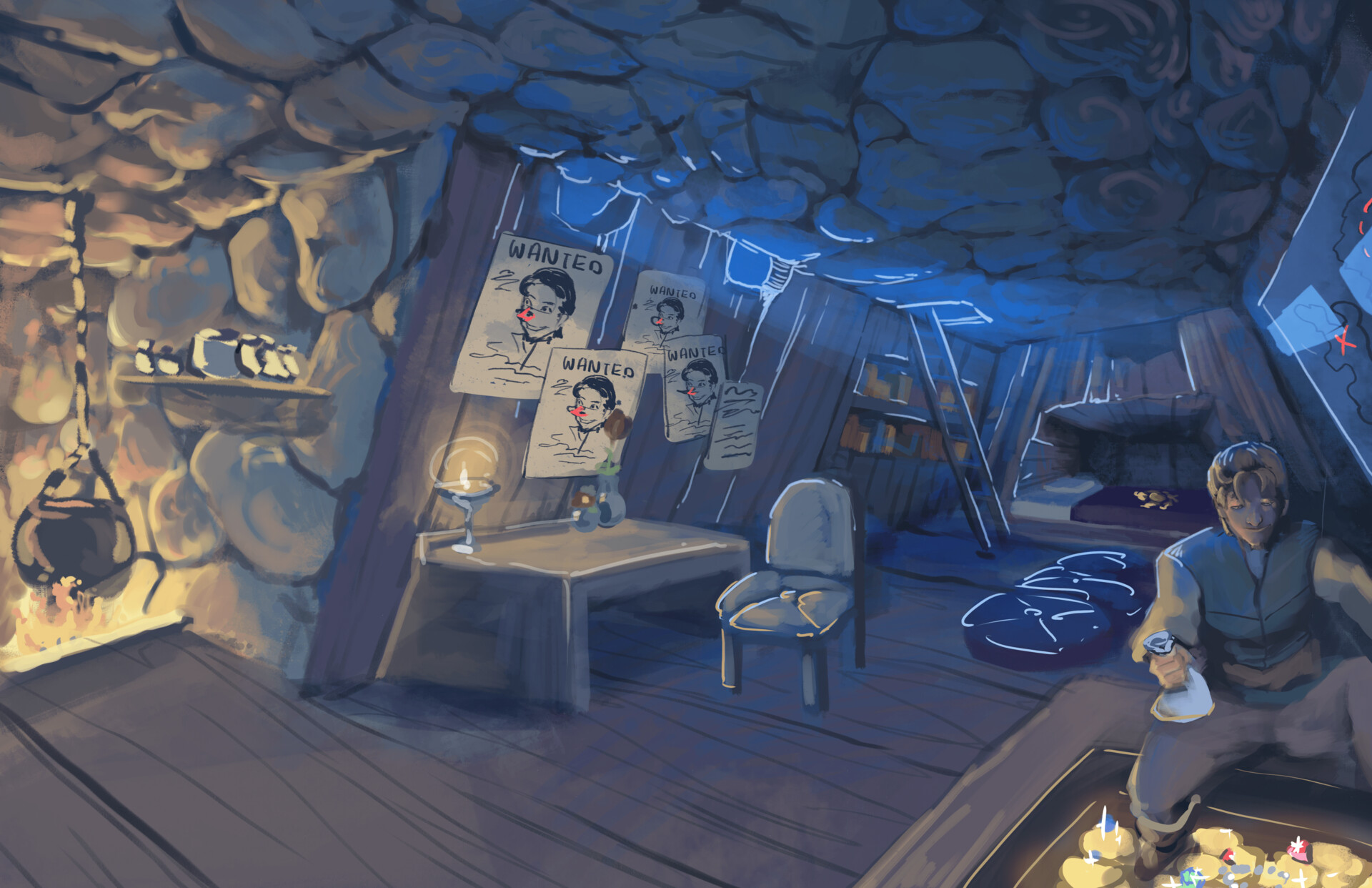 ArtStation - Tangled Eugene's Room Fanart