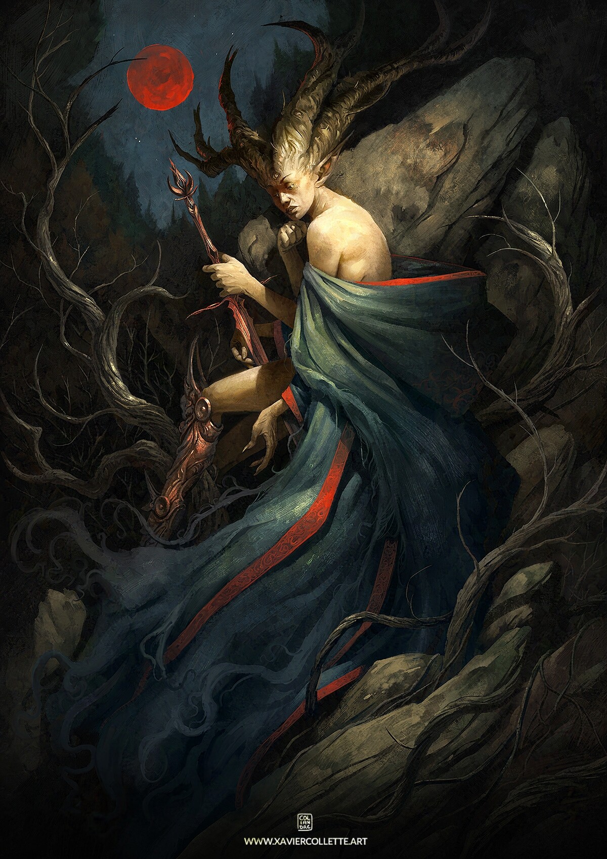 ArtStation - Red Moon