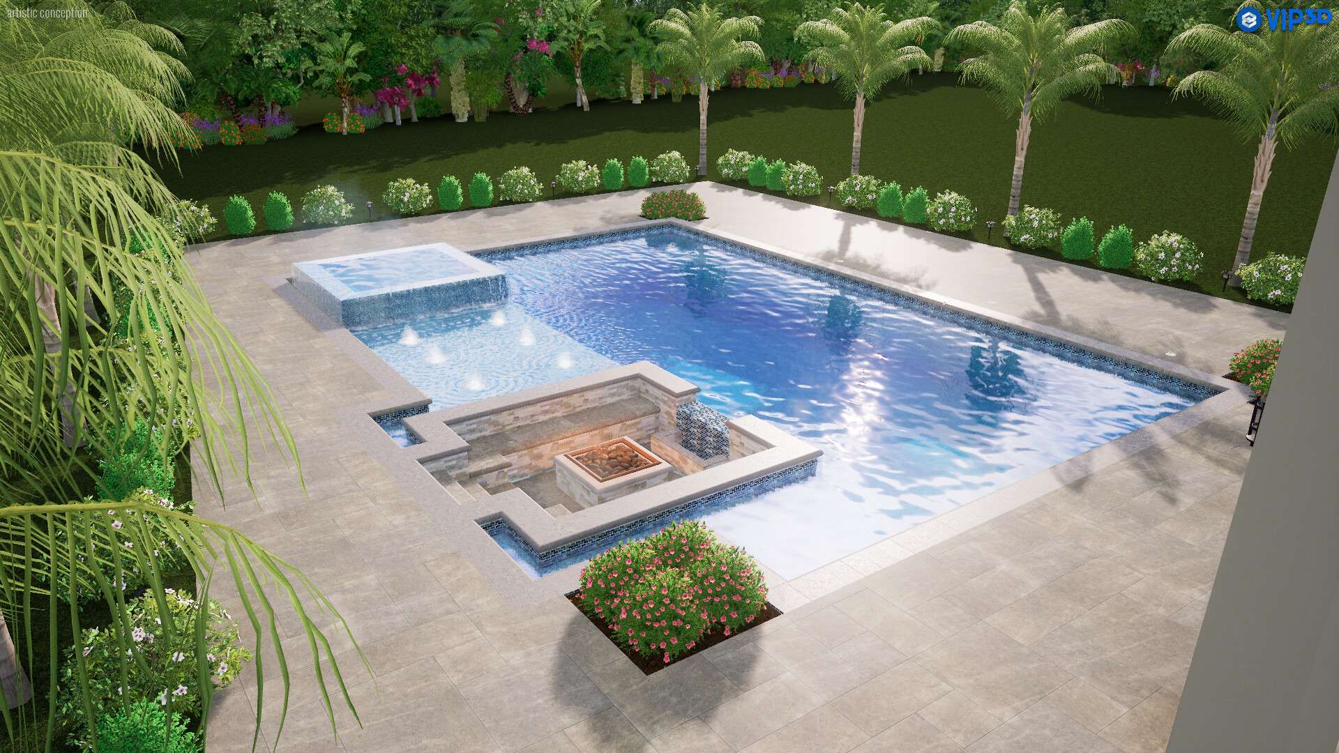ArtStation - Luxury Pool Design