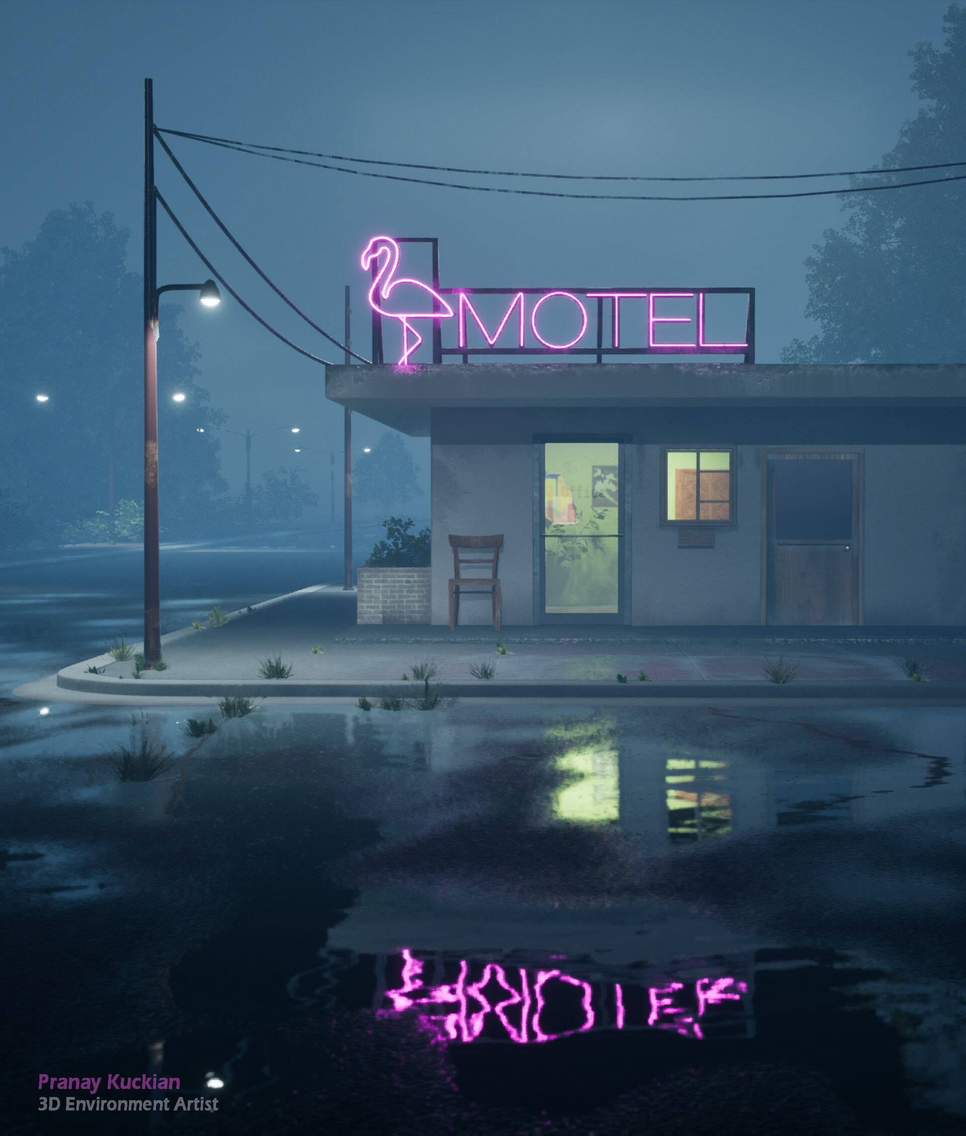 ArtStation - Motel Night