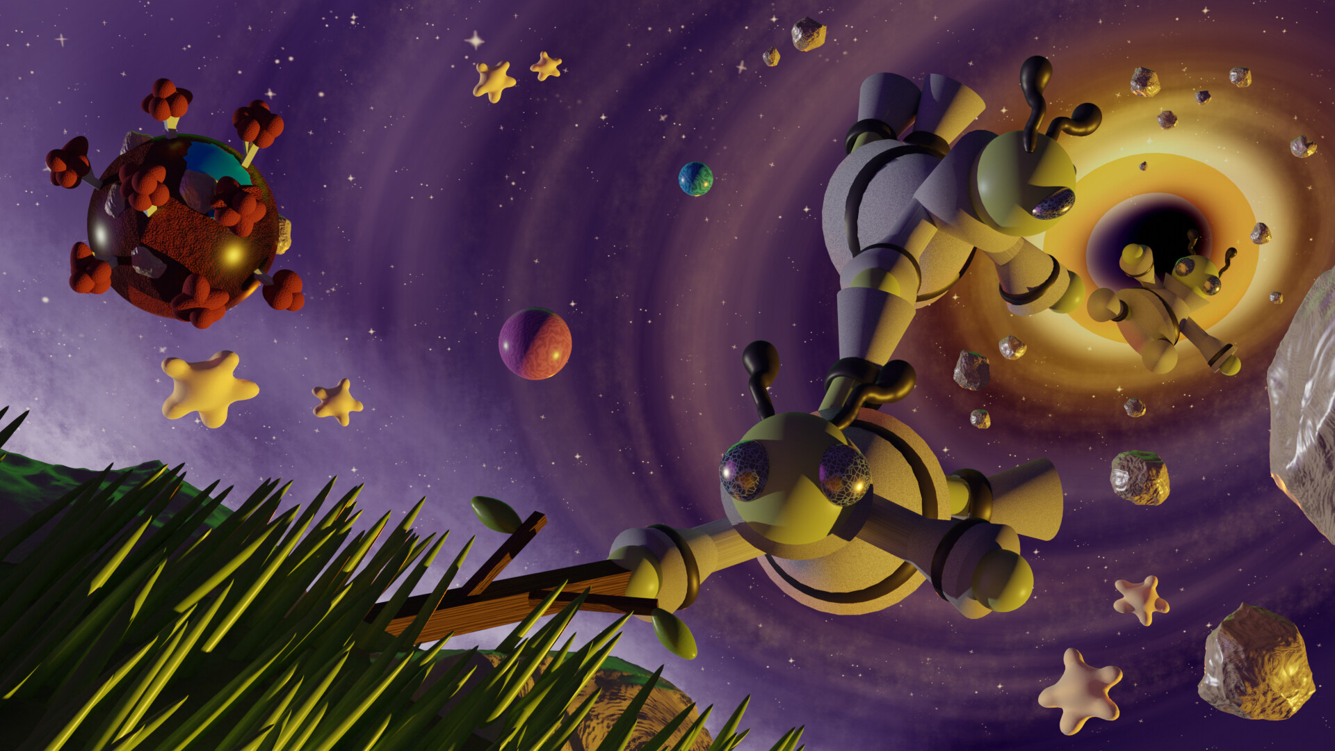 ArtStation - Project 1 - Planets: Black Hole