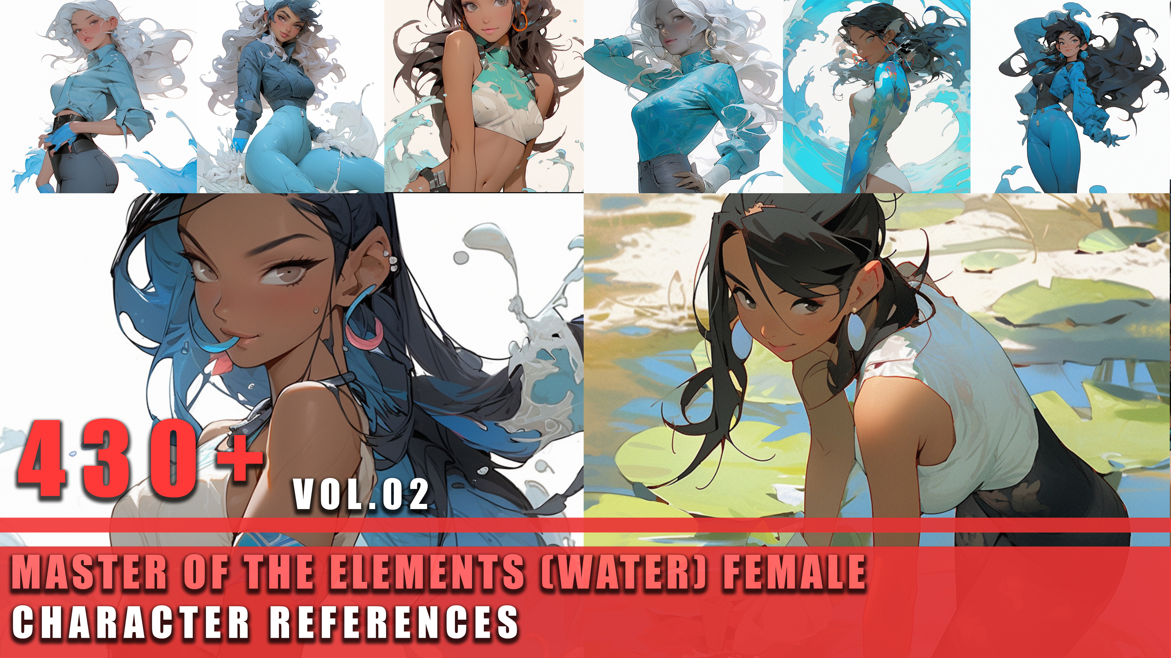 WaterLaw's Studio - 430+ Master of the Elements WATER Female Outfit ...