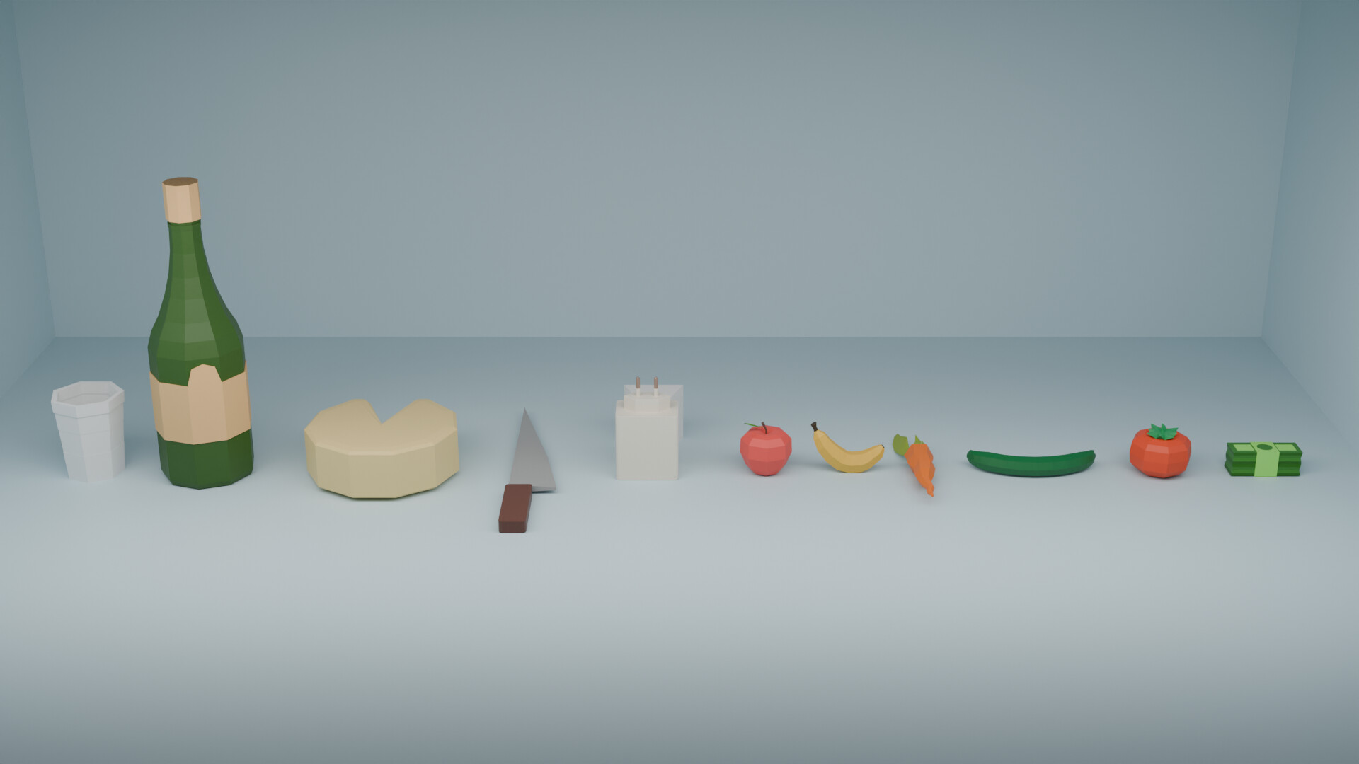 ArtStation - Low Poly Assets (Food)