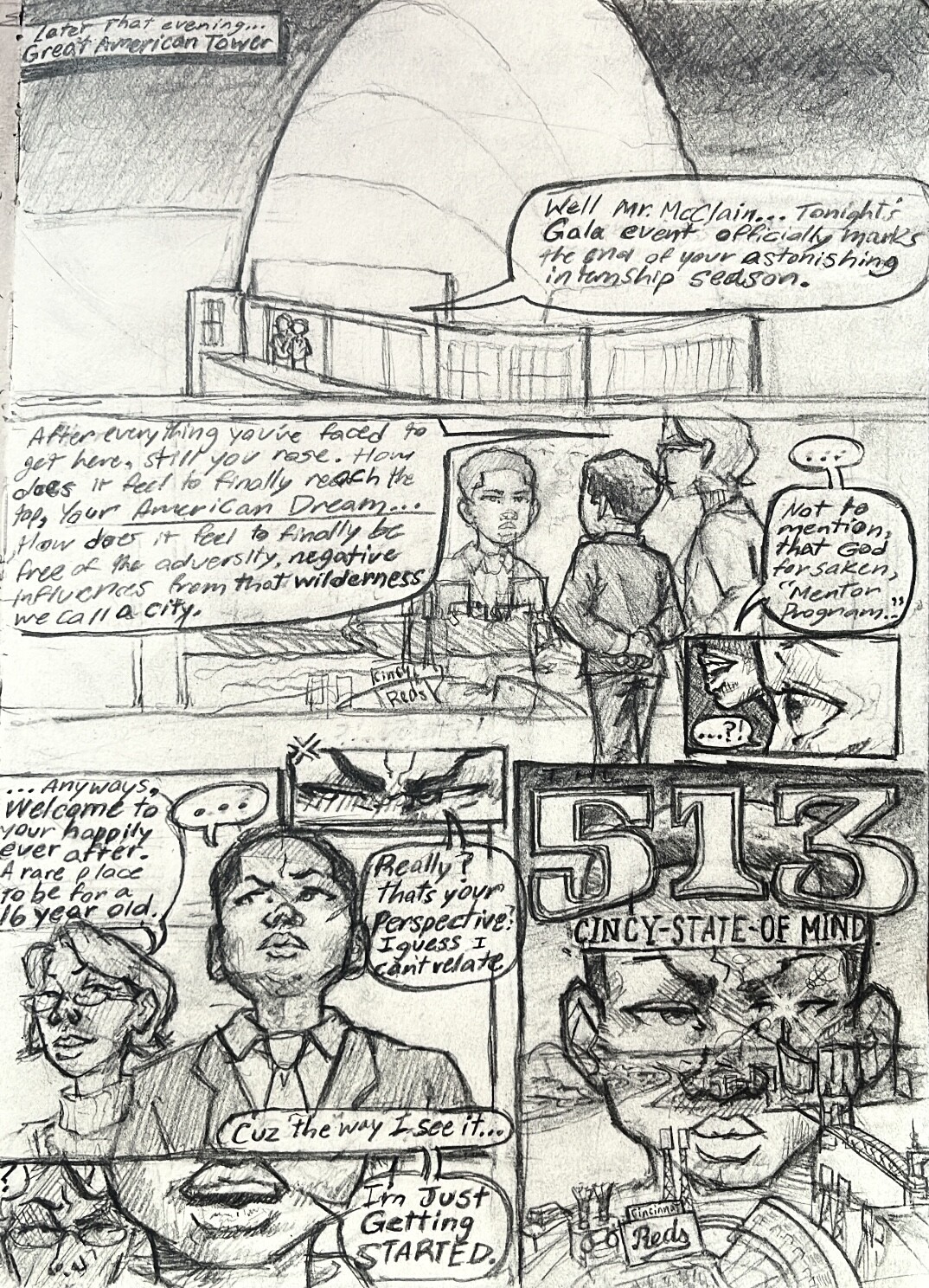 Trey Small - Chris McClain Character design layout