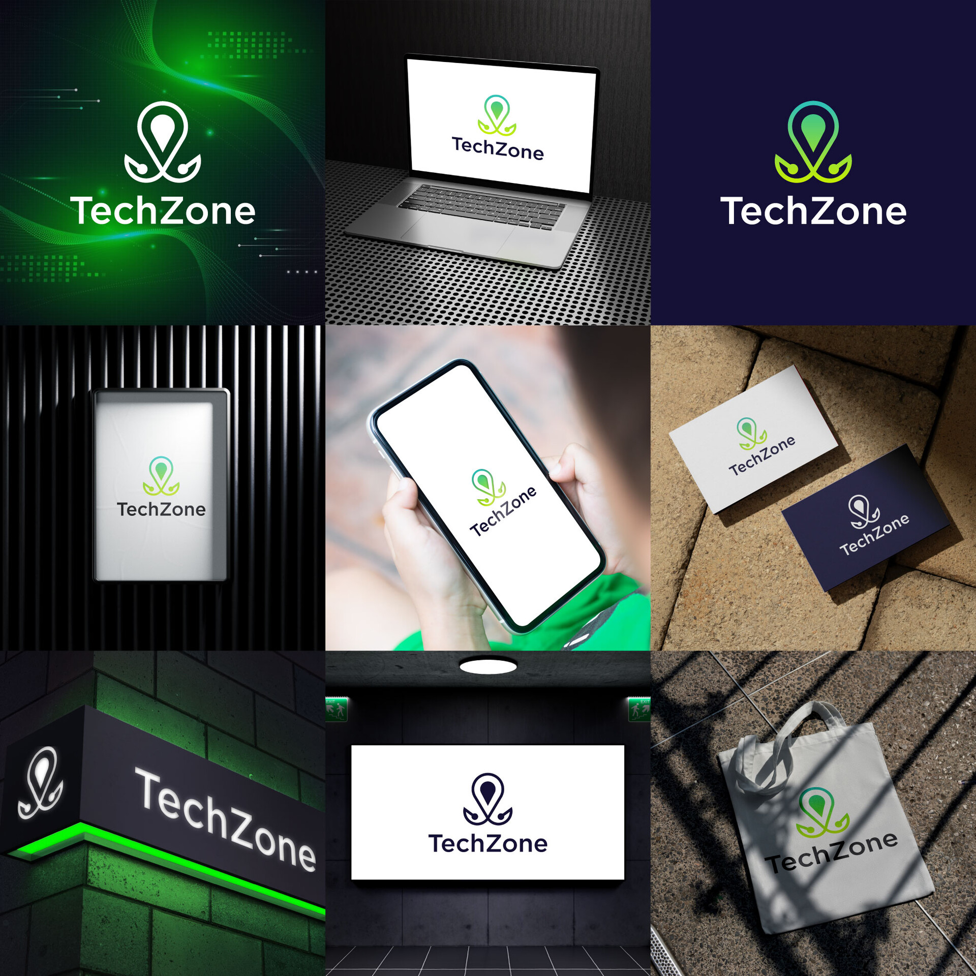 ArtStation - TechZone Logo Design