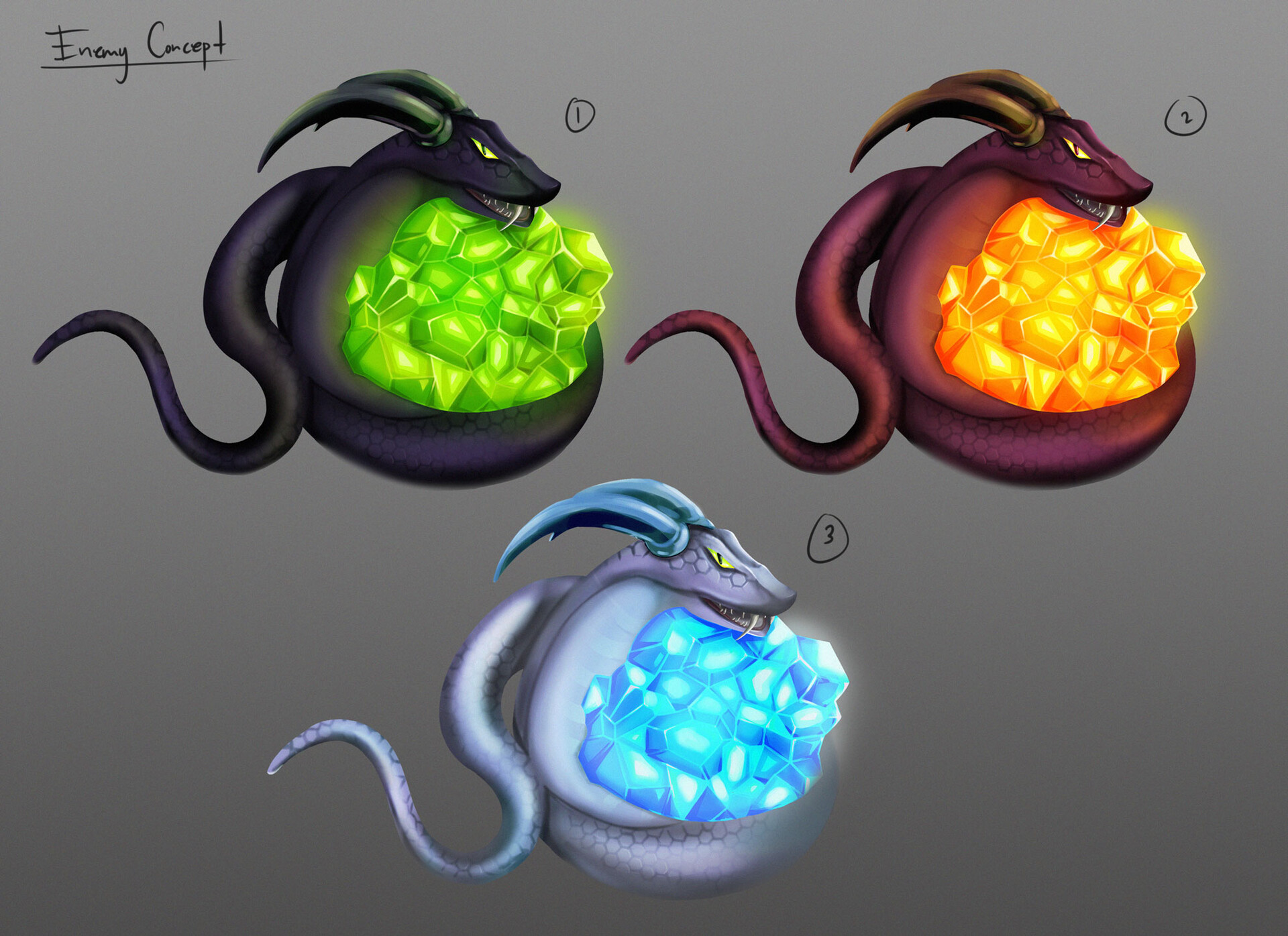 ArtStation - Snake creature concept art