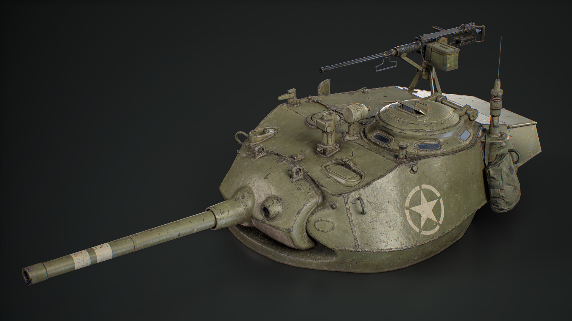 ArtStation - Chaffee turret