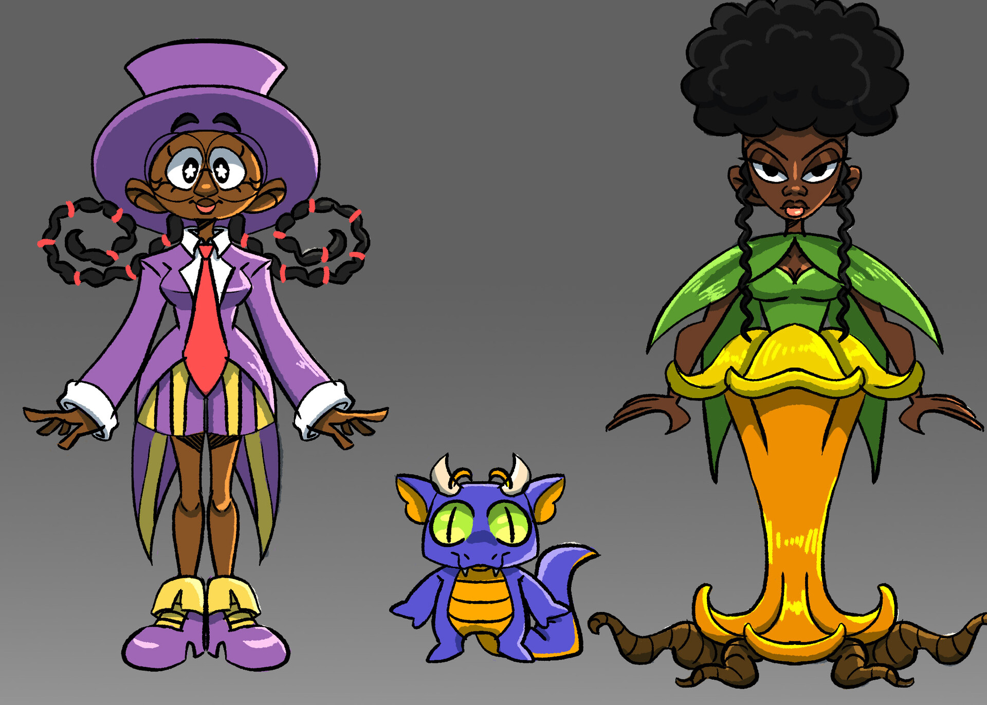 ArtStation - Hero, Sidekick and Villain