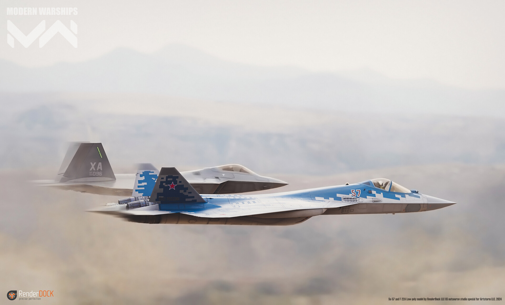 RenderDock Studio - Su-57 Felon