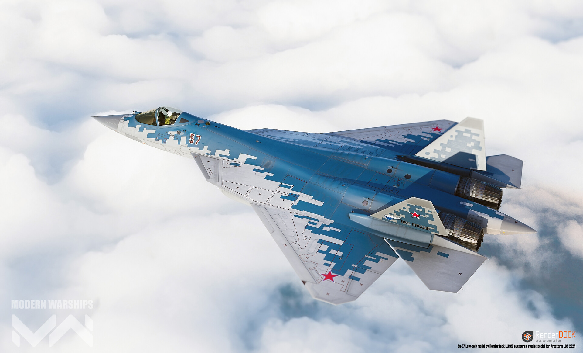 RenderDock Studio - Su-57 Felon