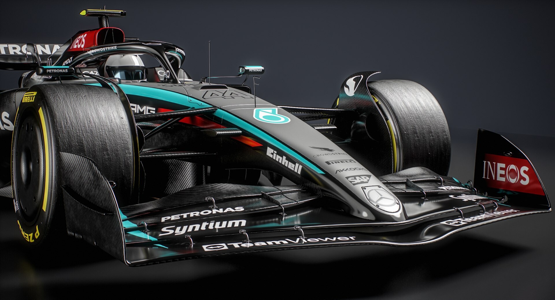 OpticalDreamSoft - Mercedes-AMG F1 W15 2024 Formula 1 Race Car PBR 3D model