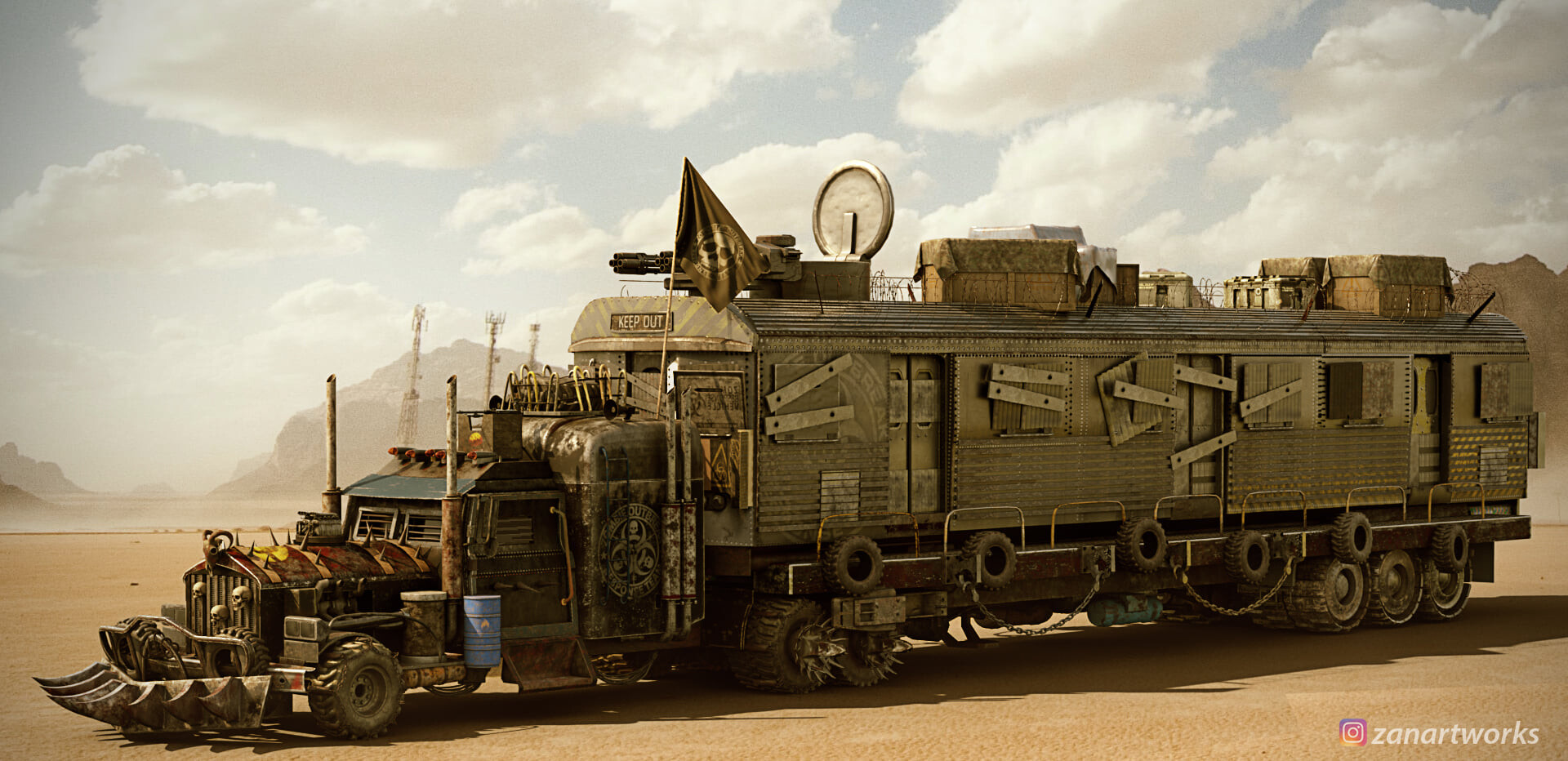 ArtStation - The Flying Death Machine