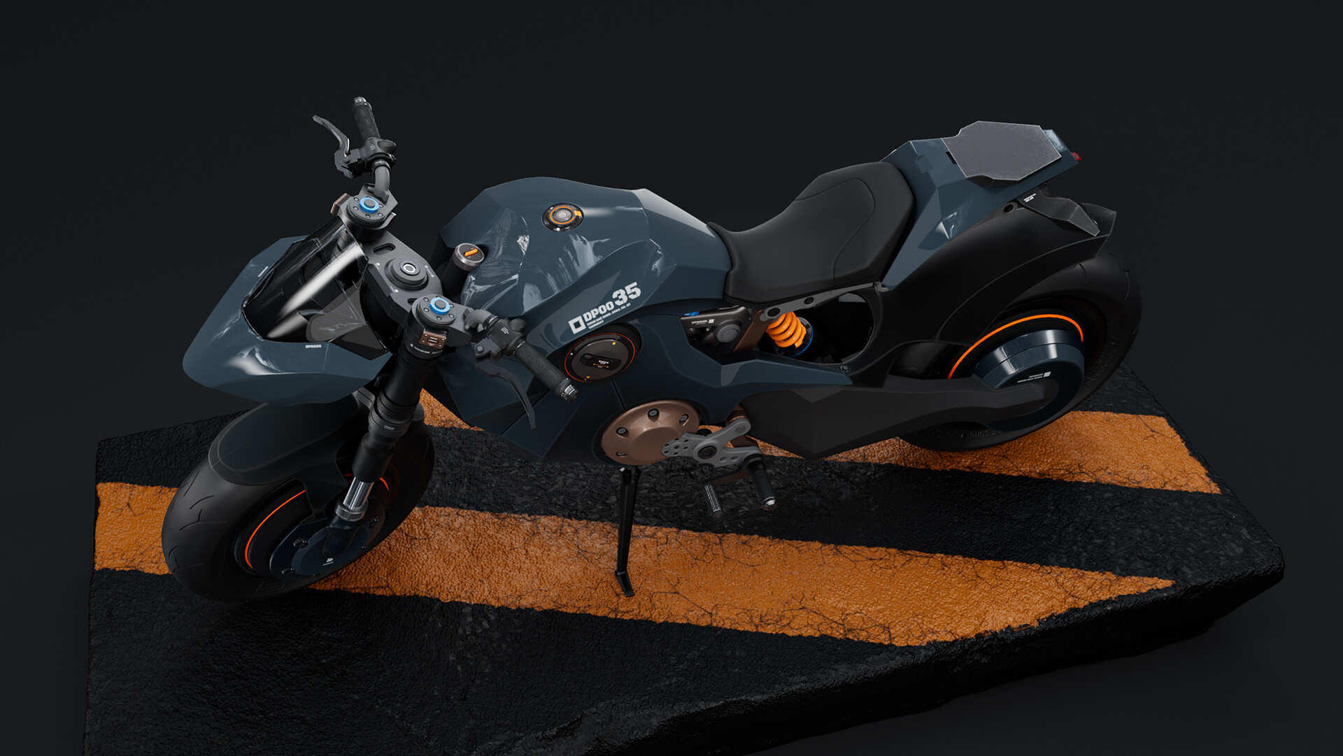 ArtStation - ELECTRIC MOTORCYCLE