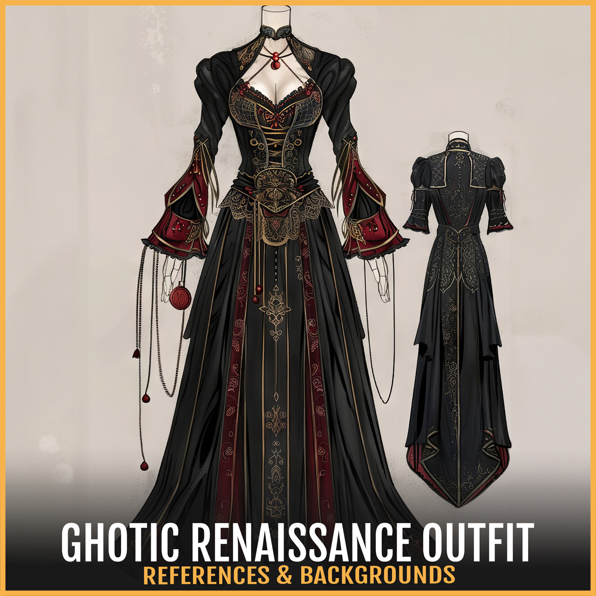 ArtStation - 505 Gothic Renaissance outfit
