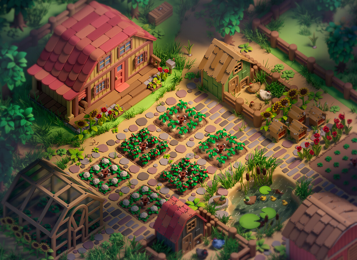 ArtStation - Springtime Farm