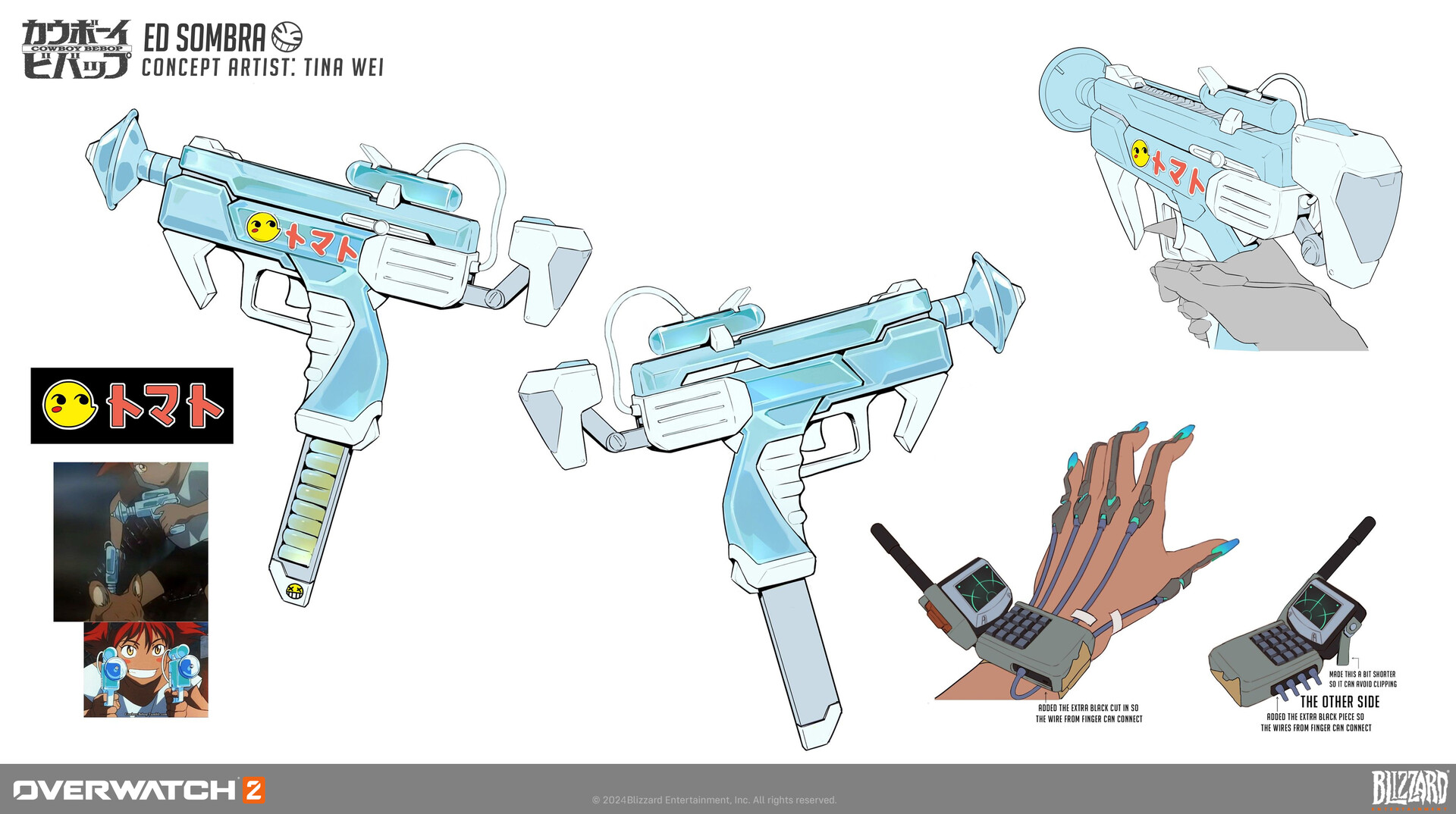 Tina Wei - Overwatch 2 : Cowboy Bebop Ed Sombra Concept