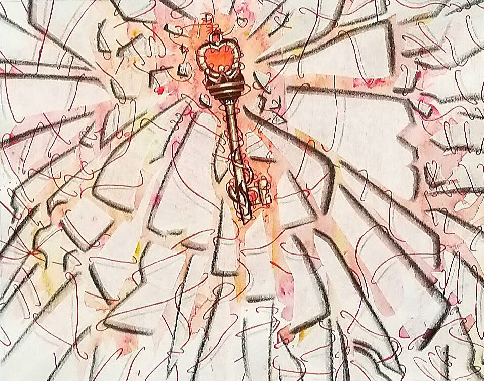 Blue Rose Arts Ashley - Glass Shattering Key