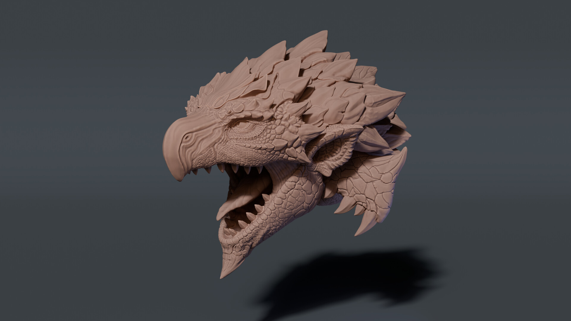 ArtStation - Monster Hunter : Rathalos Head