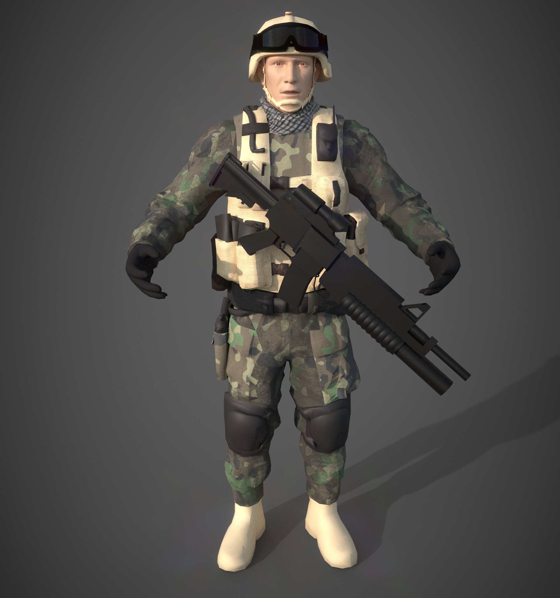 ArtStation - 3D Soldier|3D Game soldier|