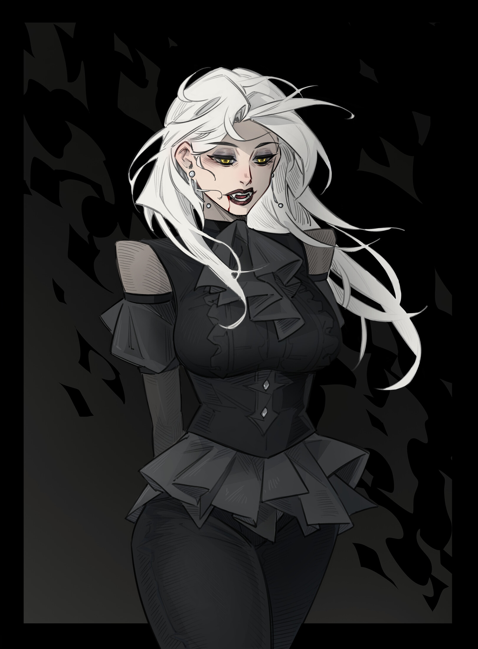 ArtStation - Vampire Lady (commissioned work)