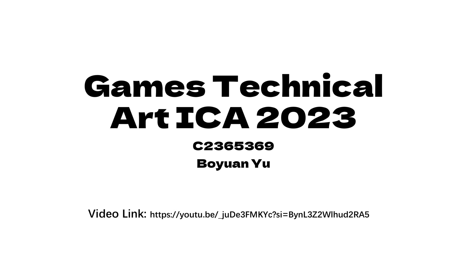 ArtStation - Game Technical Art Portfolio