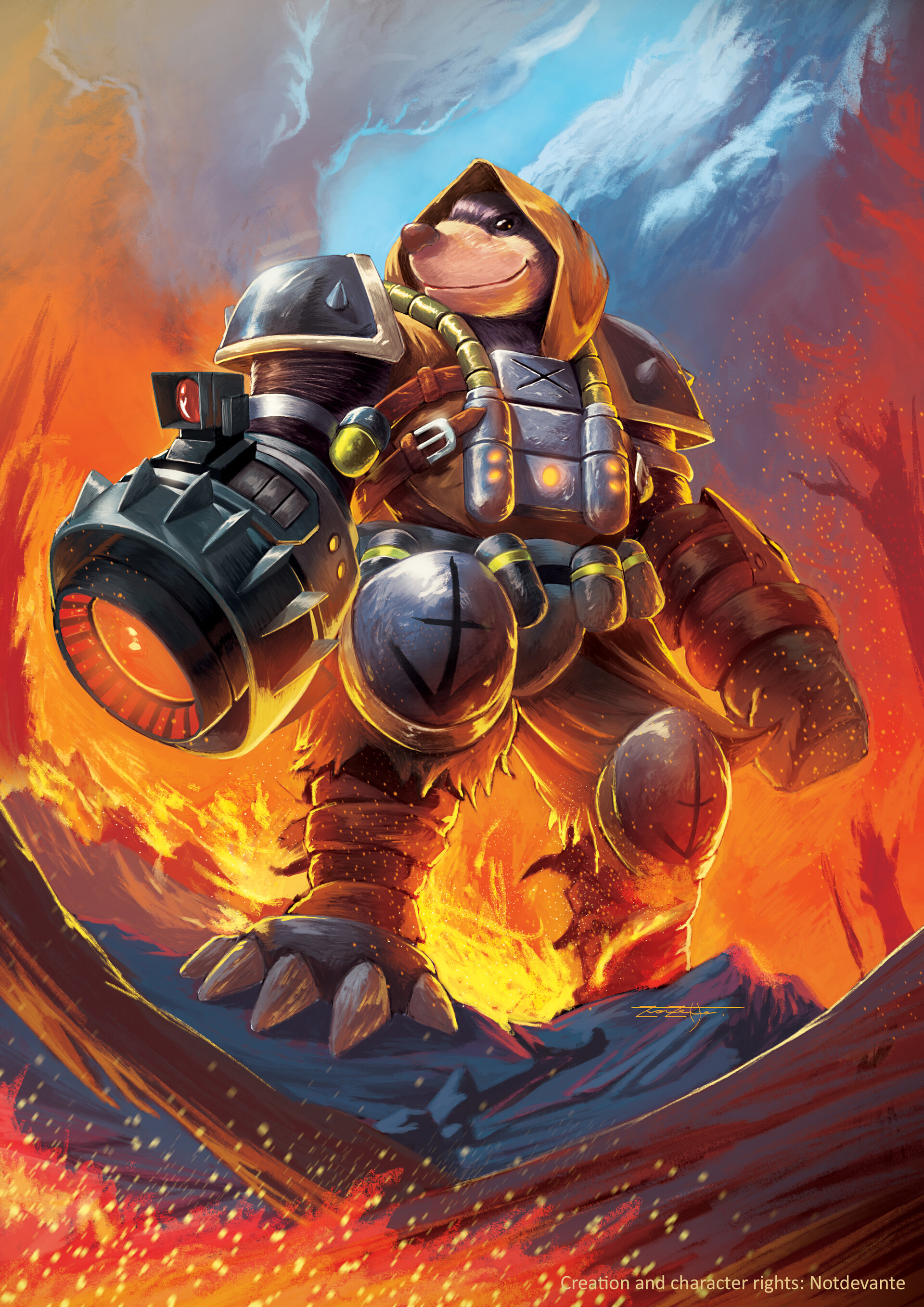 ArtStation - Scout Mole - Commission work (Card Game)