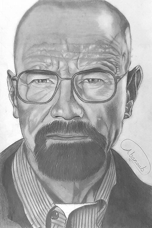 ArtStation - Pencil Drawing of Walter White