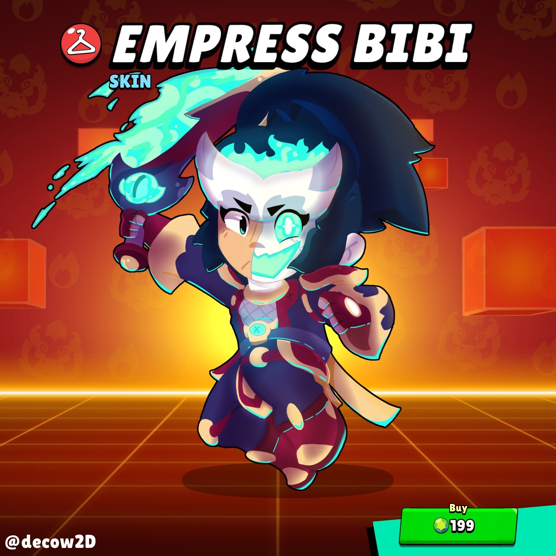 André “Deco” Worcman - BRAWL STARS - "Empress Bibi" Skin Idea