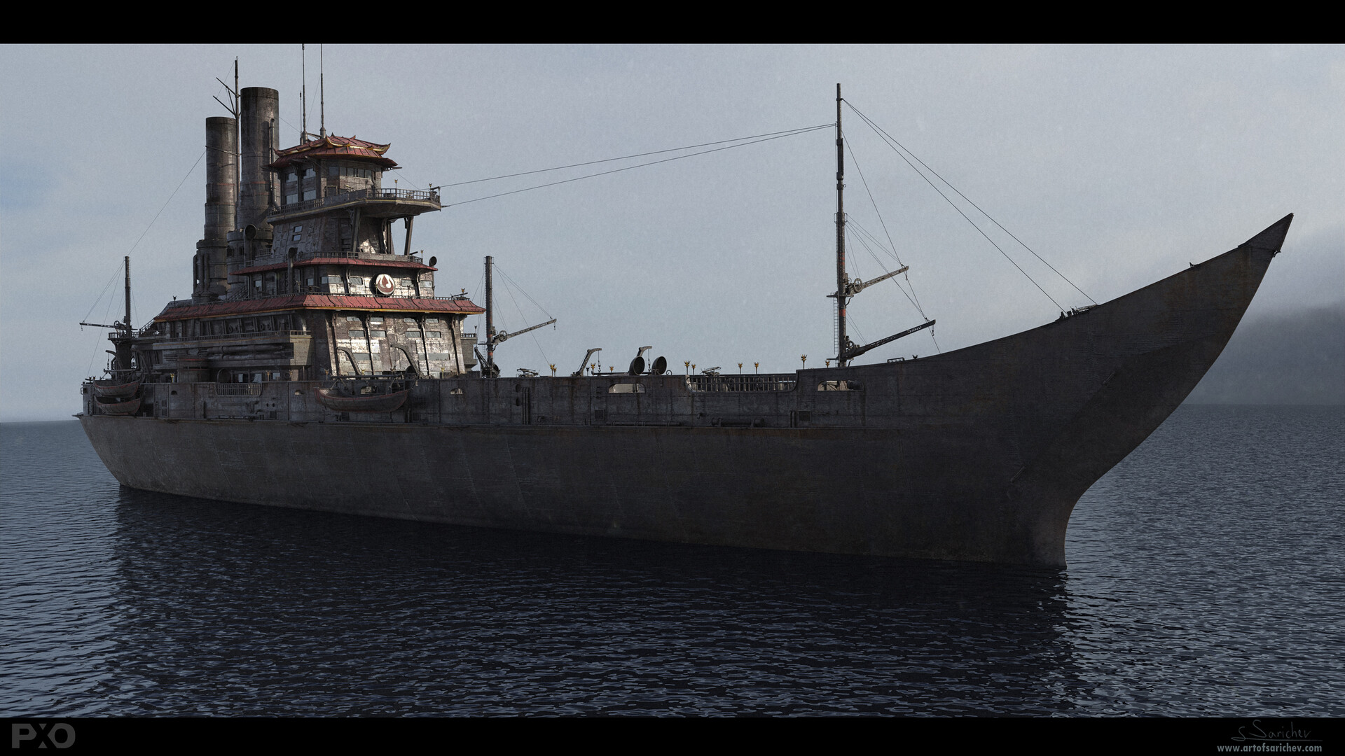 Sergei Sarichev Art Director - AVatar - Fire Nation Ships