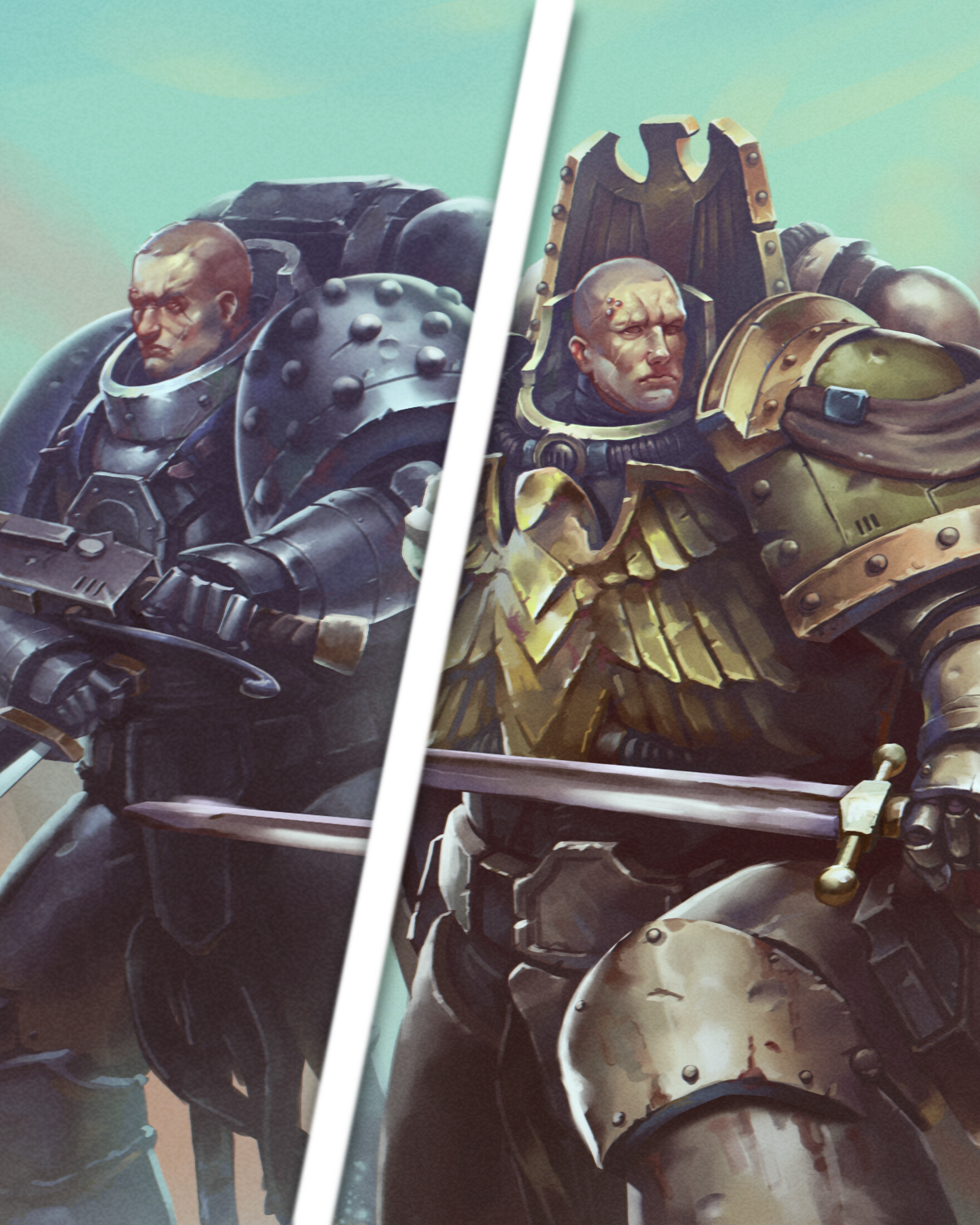 Vitaly Perevoshikov - Nathaniel Garro and Garviel Loken