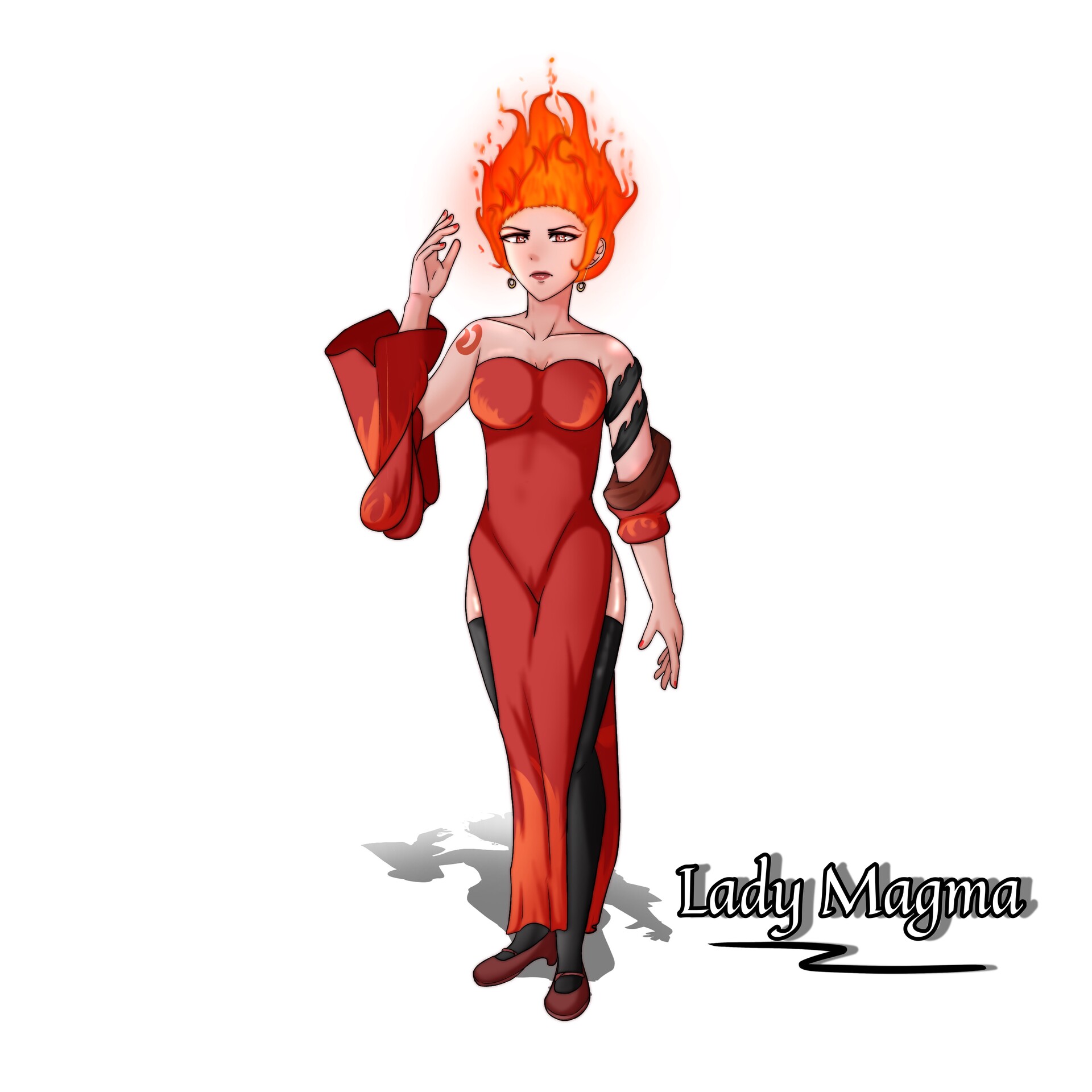 ArtStation - Character Design 2nd - Lady Magma
