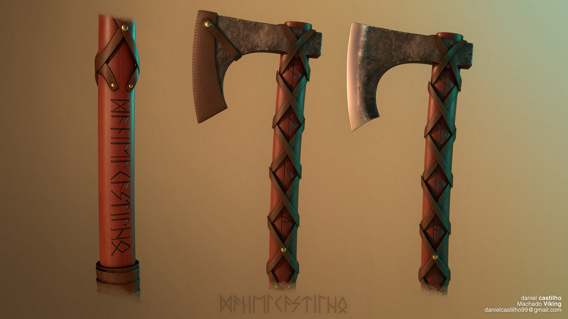 ArtStation - Viking Ax - 3D Model | Feature for AAA games