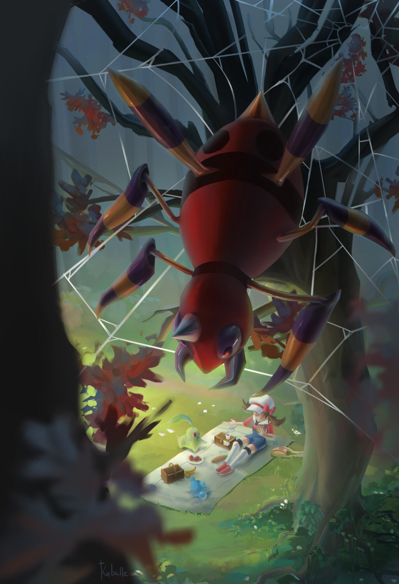 ArtStation - Pokemon fanart - Ariados