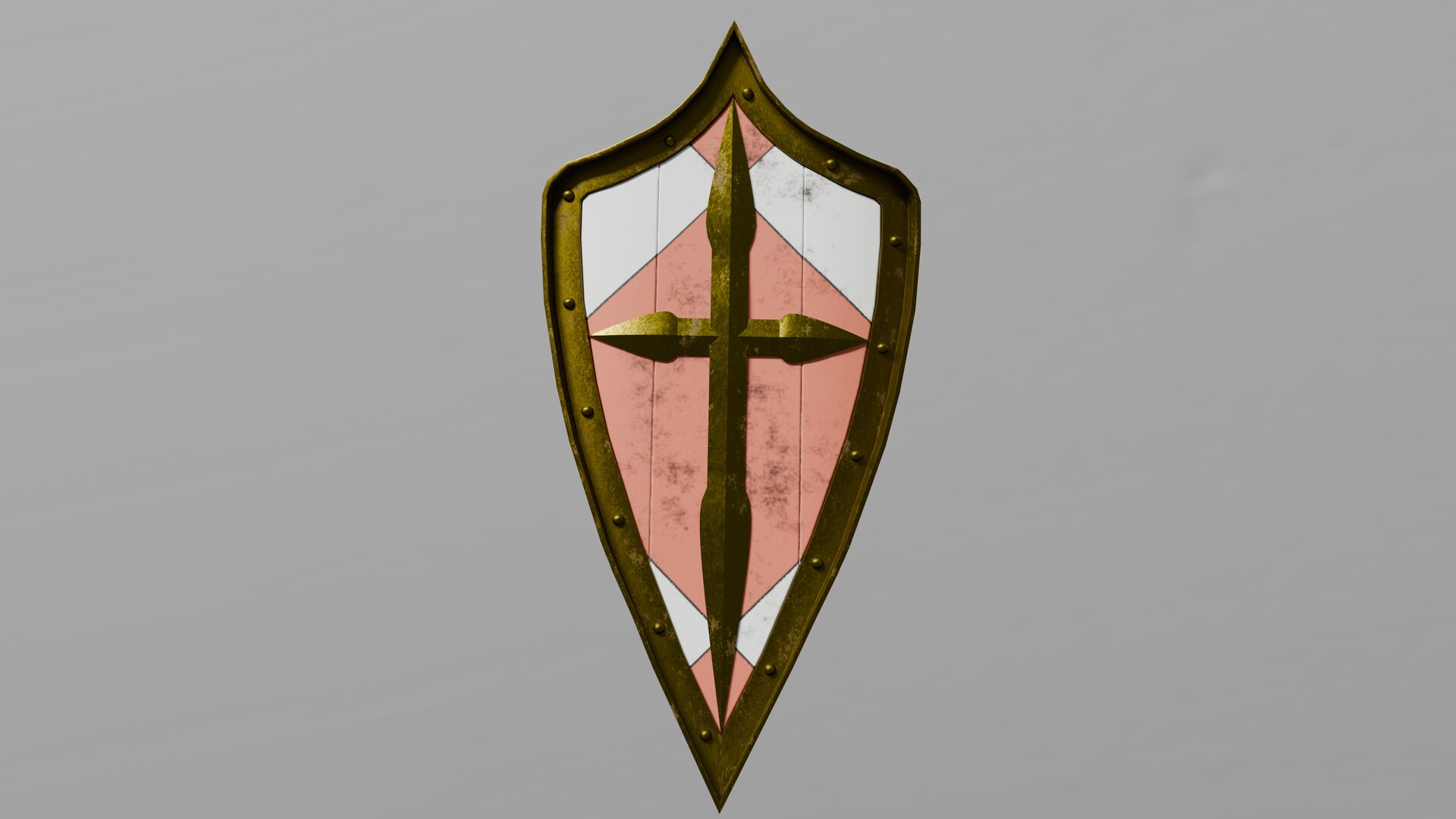 ArtStation - Tri-Parted Pointed Heraldic Shield